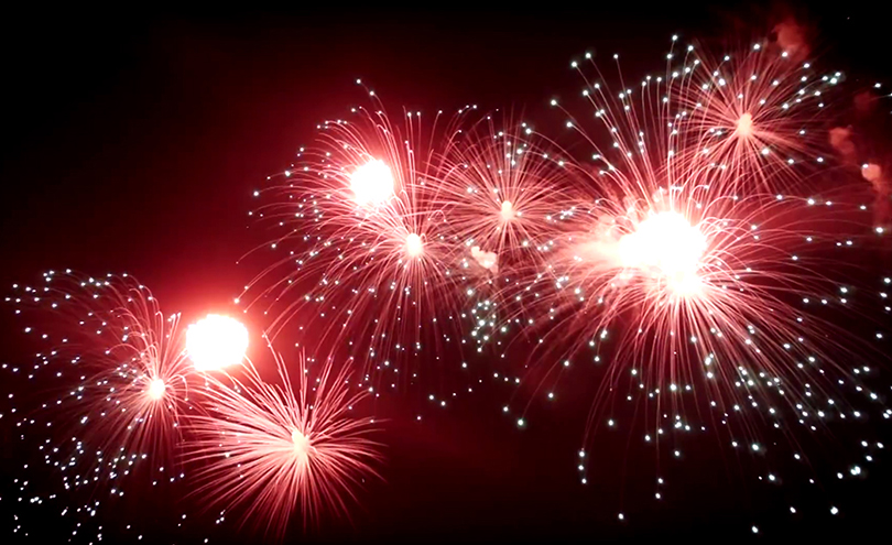 Fireworks on "High Flight of 2017"